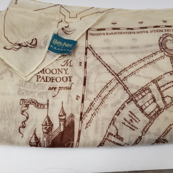 Warner Brothers | Accessories | Harry Potter Theme Marauders Map Scarf ...